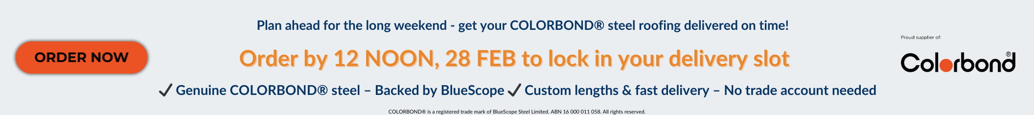 Sheerline Gutter - COLORBOND® & ZINCALUME® | Metal Roofing Online