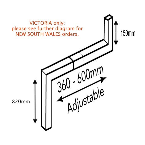 COLORBOND Steel Downpipe Offset 100 x 75 | Metal Roofing Online