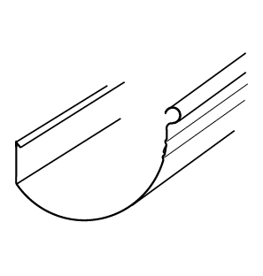 COLORBOND Half Round Flat Back Gutter | Metal Roofing Online